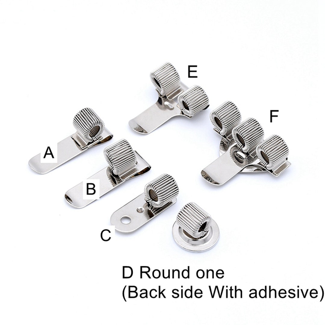 2pcs Uniform Pen Holders Portable Metal Spring Pen Holder With Pocket ...