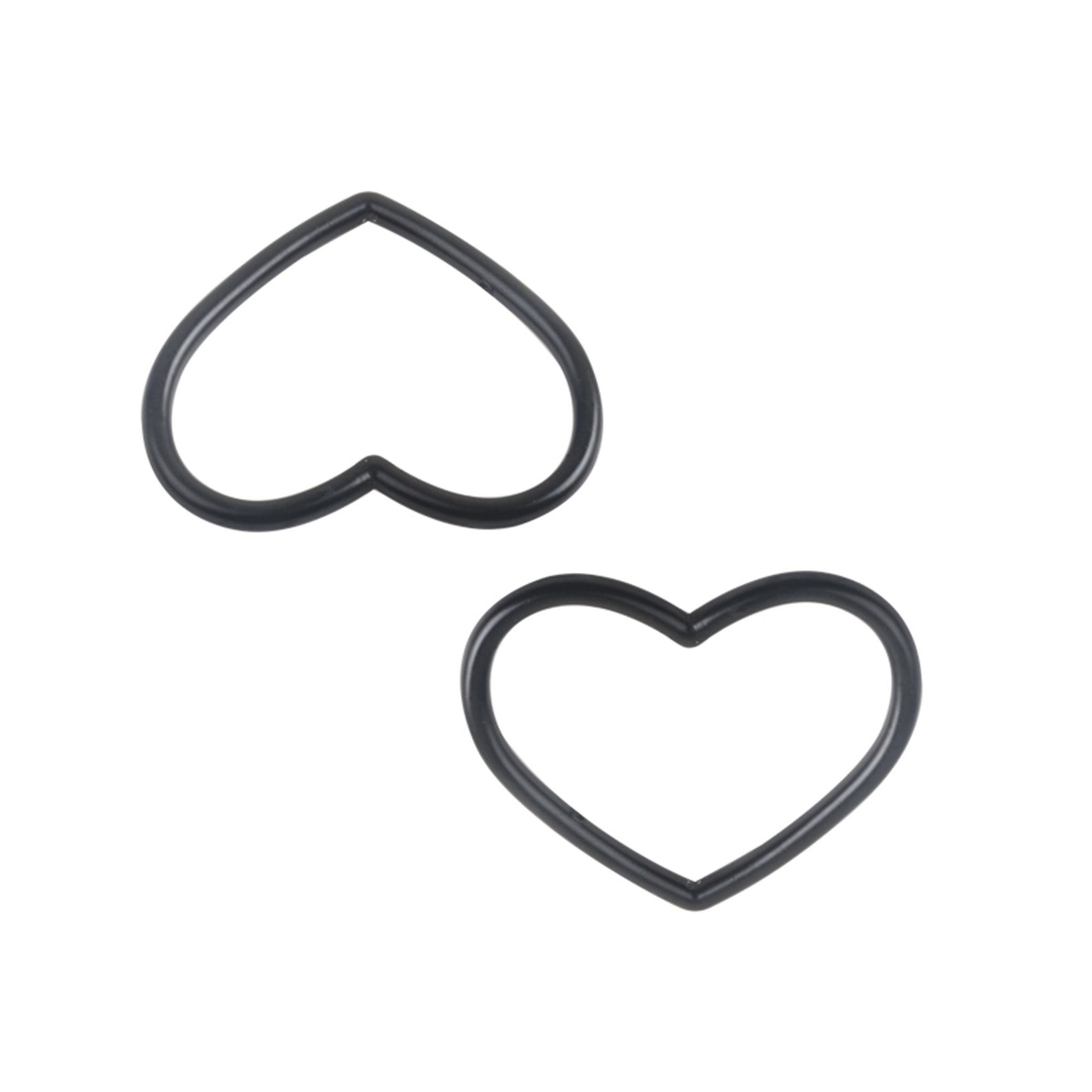 4/10/20/50pcs 40x40mm Black Metal Heart Shape Buckle Belt - Etsy