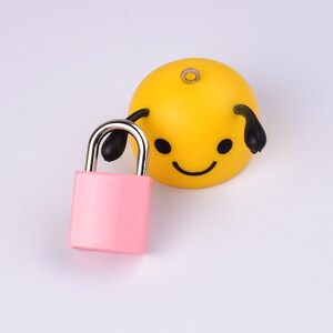 Zinc Alloy Pink Color Square Lock,safety Lock With Key - Etsy