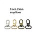10pcs 1 Inch Snap Hook Buckle Swivel Hooks for Purse Bag - Etsy