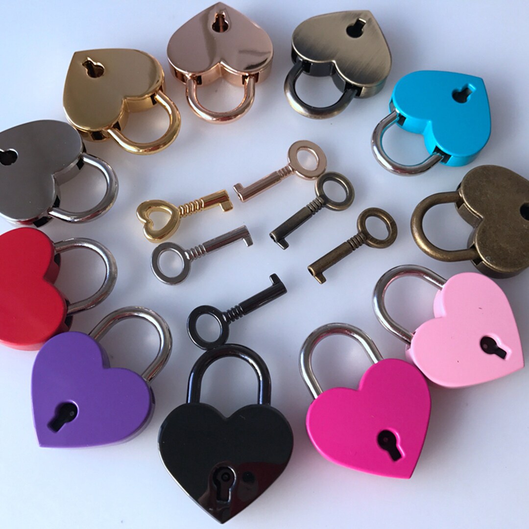 1pcs 30x39mm New Heart Shape Lock Safety Lock, Wedding Gift - Etsy