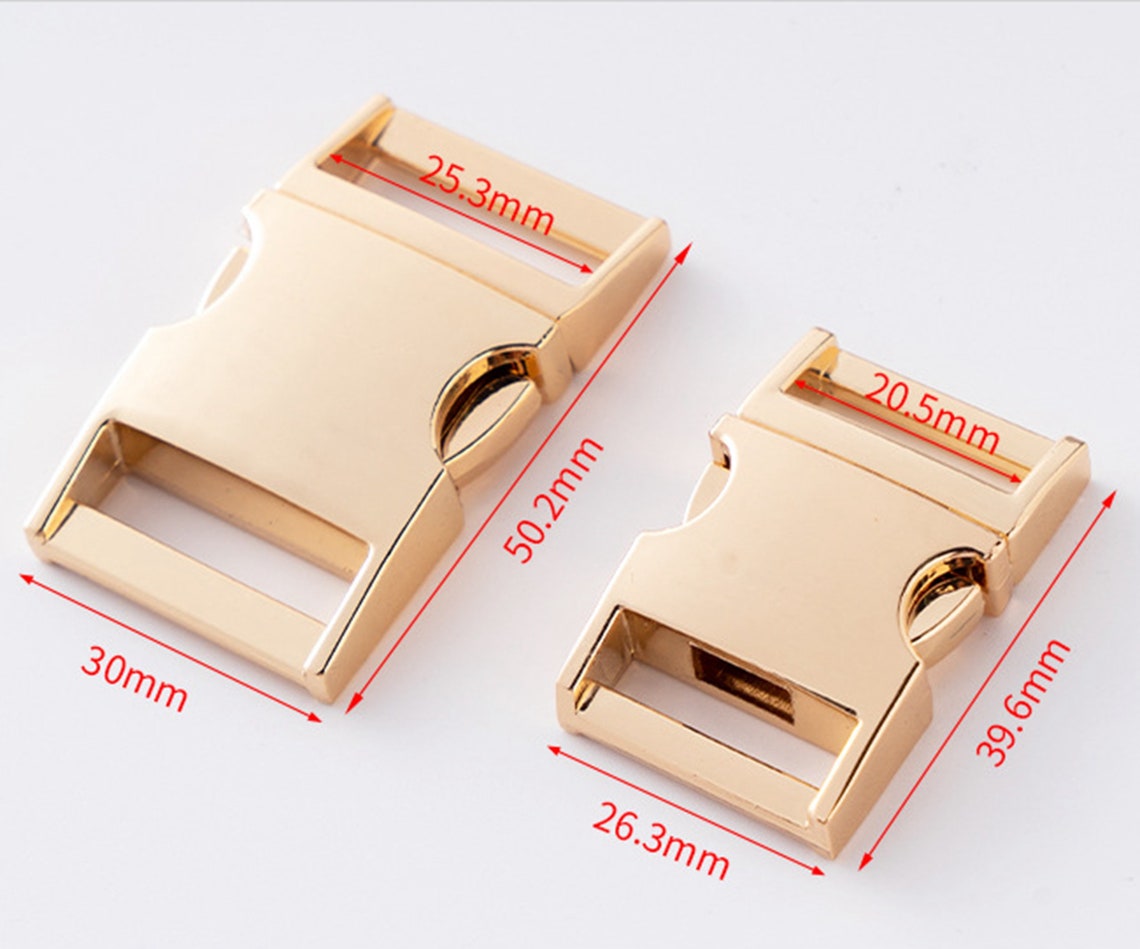 2/10pcs Light Gold Release Slider Buckle Webbing Buckles - Etsy