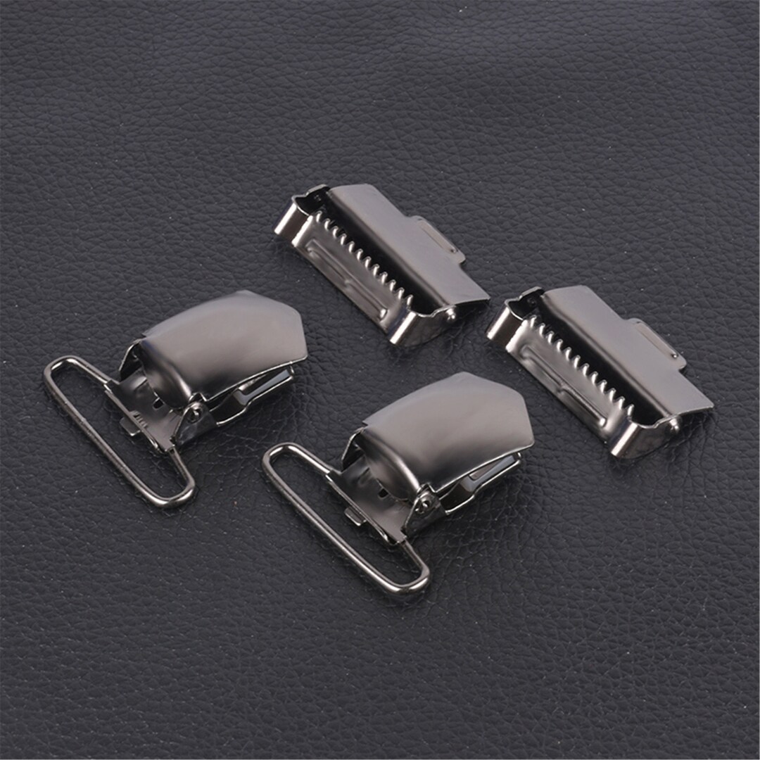 2/5/10/20/50sets 35mm Metal Suspender Clip, Gun Black/nickle Duckbill ...