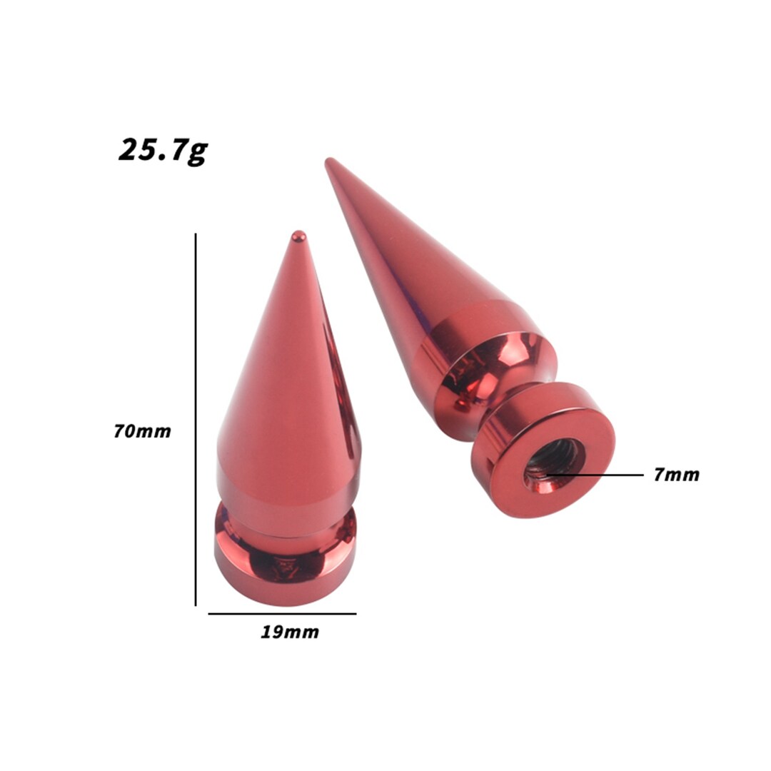 2/5/10pcs 19x70mm Collar Spikes Rivet Back Punk Rivet Spiked Fastener ...