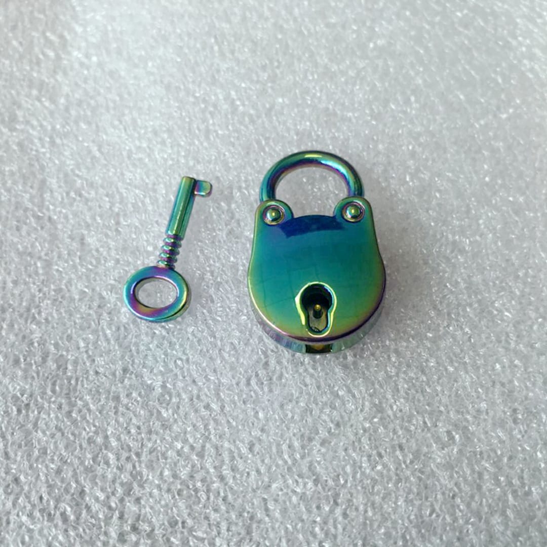 1pcs/2pcs/4pcs/10pcs Rainbow Color Lock Cute Bear Padlock With Working ...