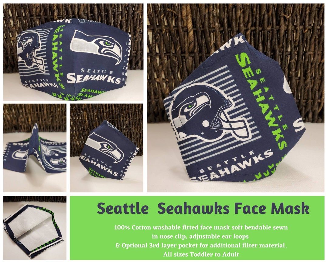 Seahawks Face Mask - Etsy