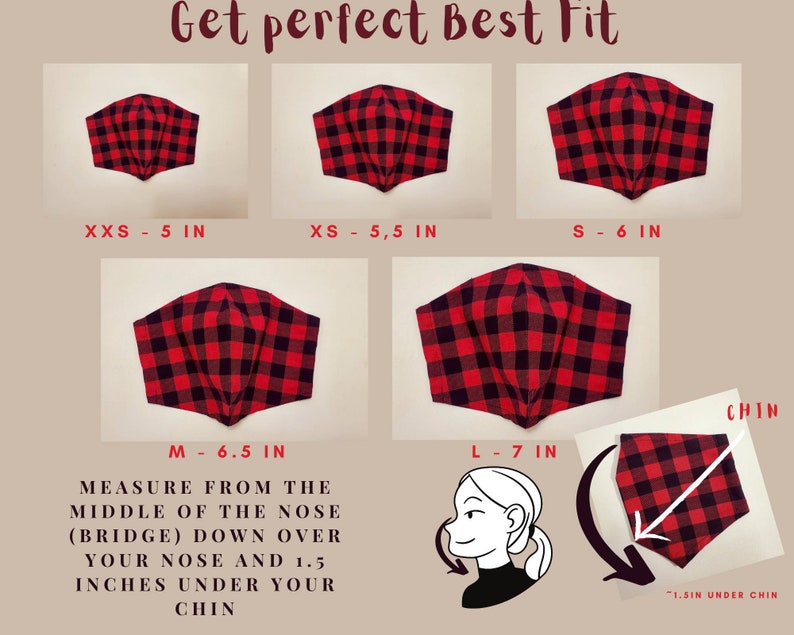 Best Fit Solid Face Mask - Etsy