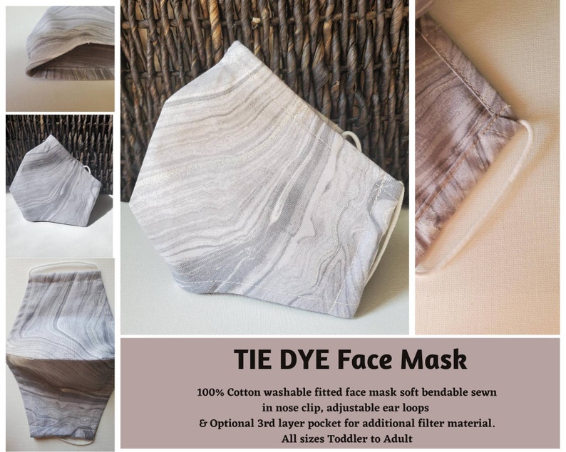Best Fit Face Mask Tie Dye - Etsy