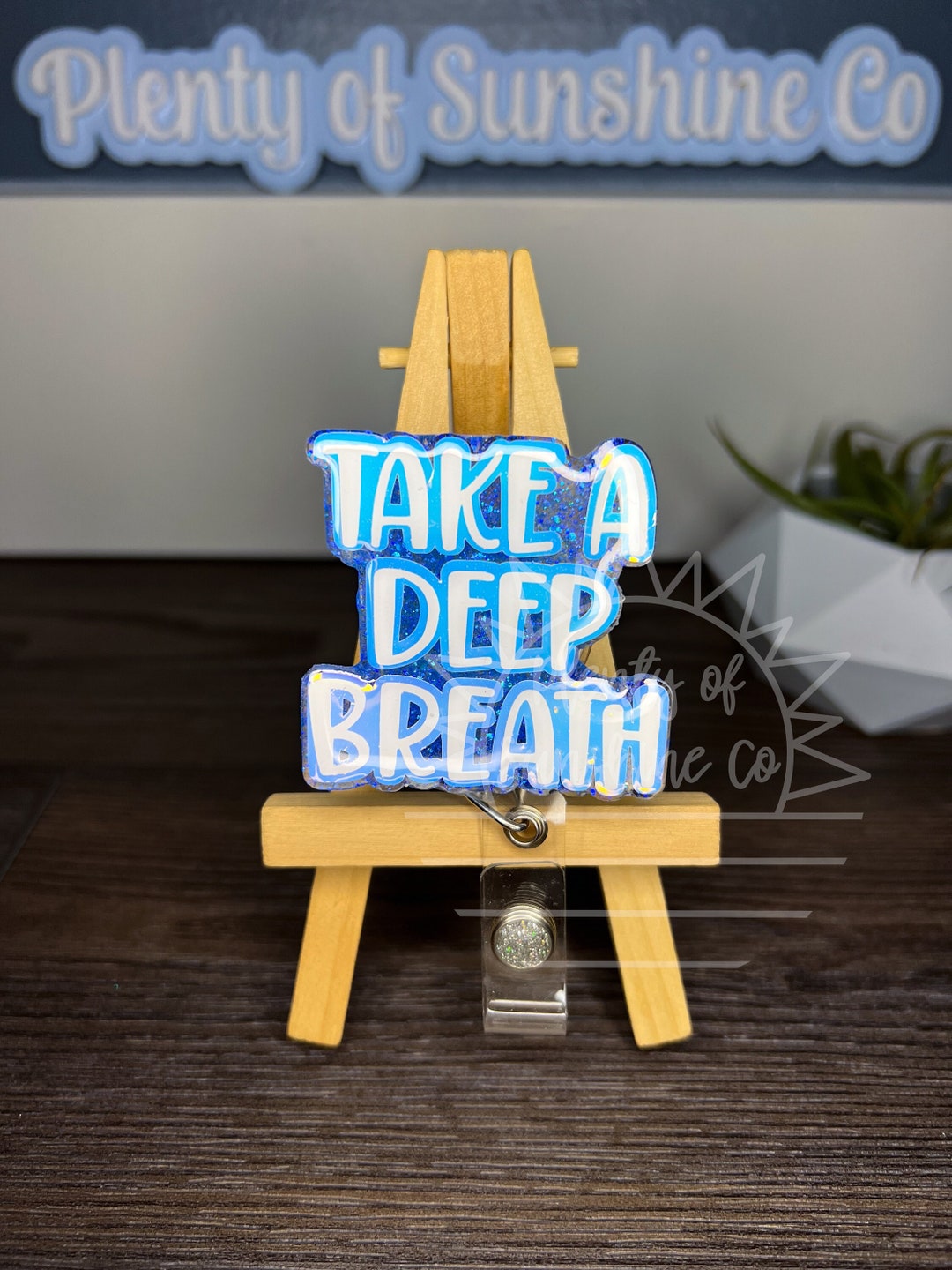 Take A Deep Breath Badge Reel Interchangeable Nurse, Doctor, CNA Badge ...