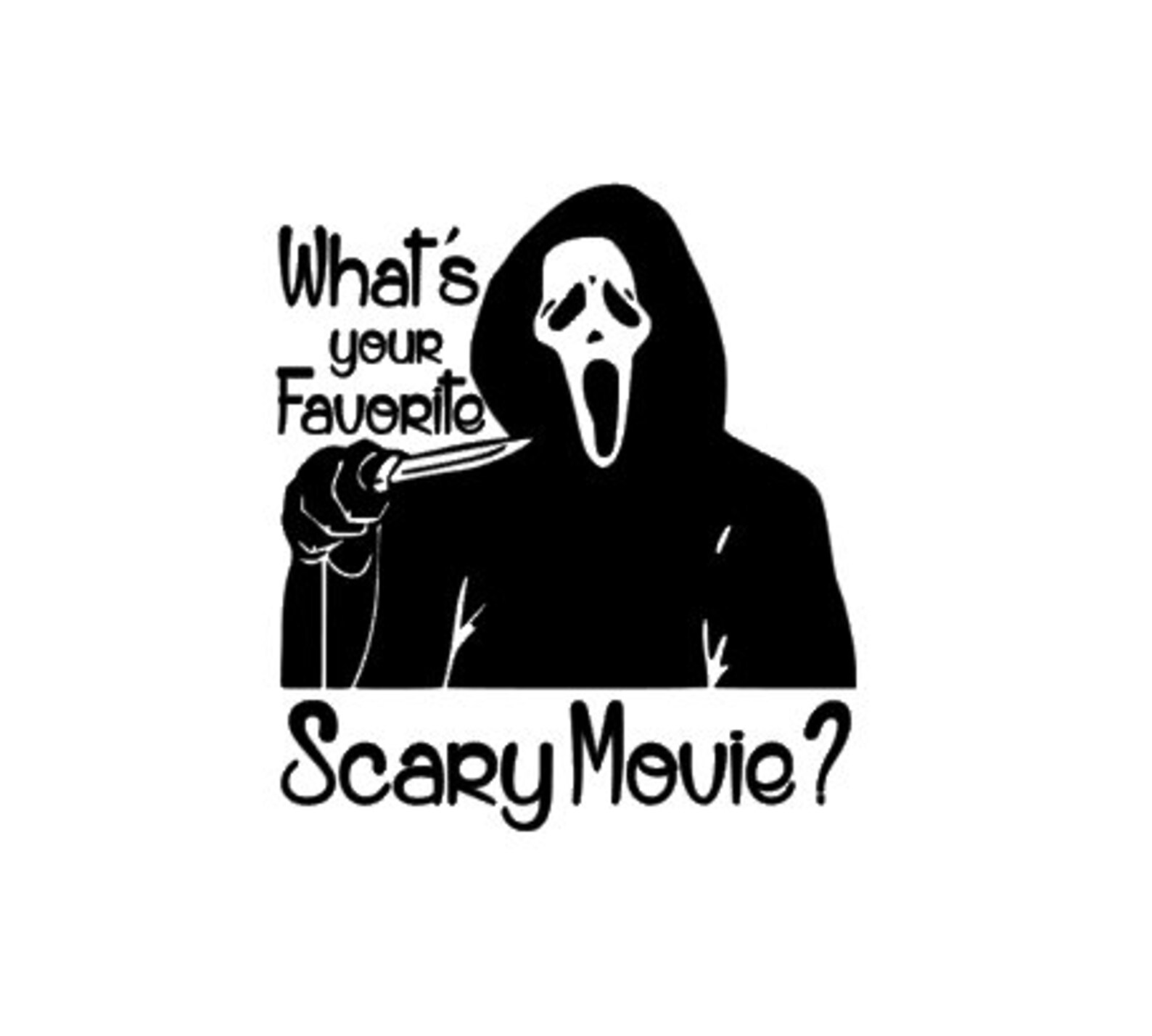 Scream Decal / Halloween Decal / Car decal / LapTop Decal / | Etsy