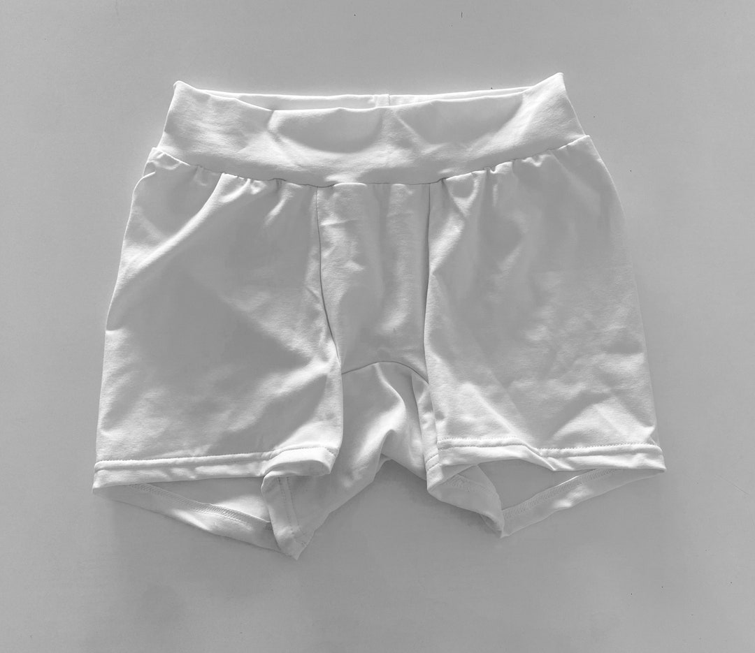 Women's Plain White Boxers, Boyshorts, Culotte, Comfy Pants, Soft ...