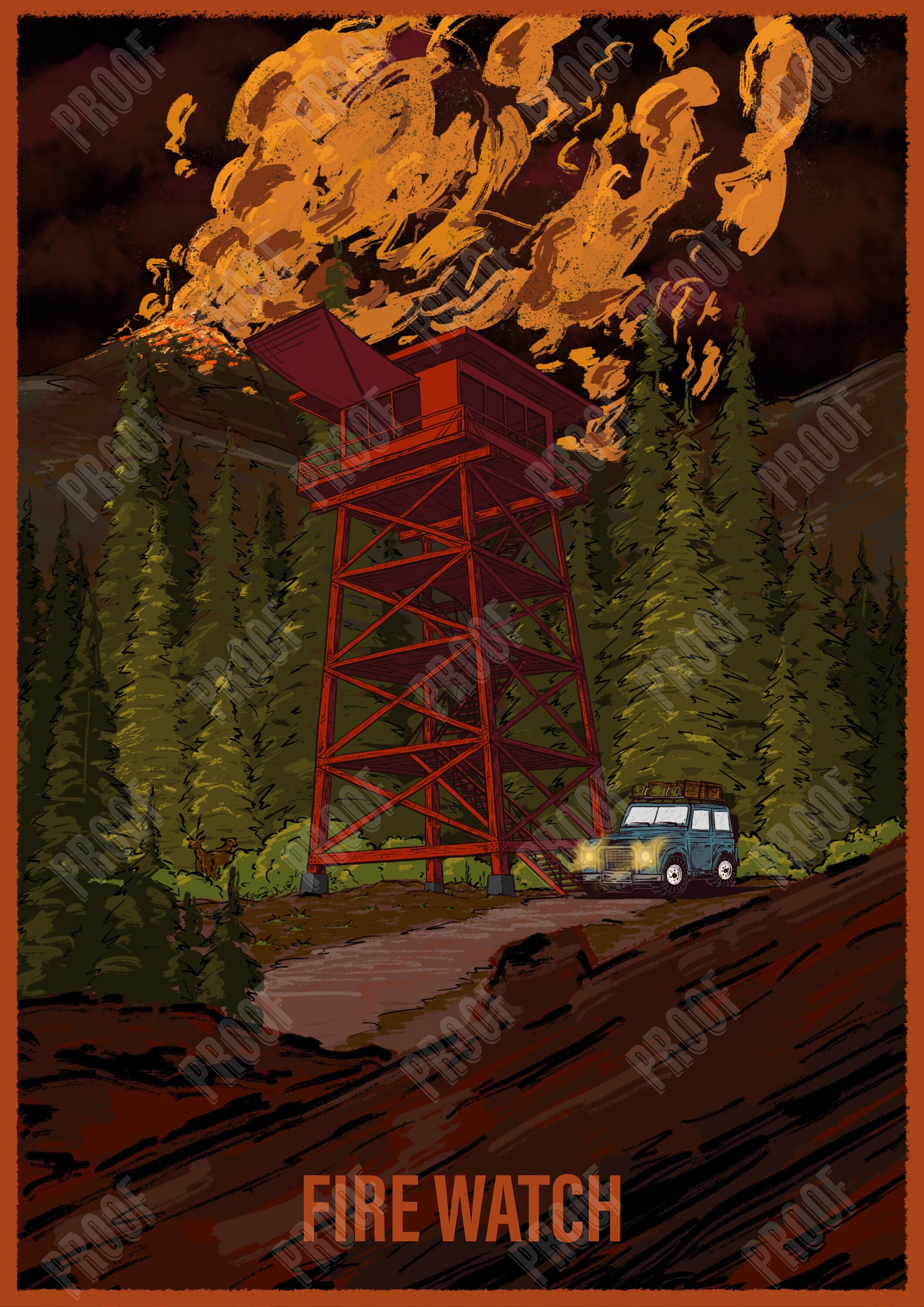 Printable Digital Posters fire Watch - Etsy