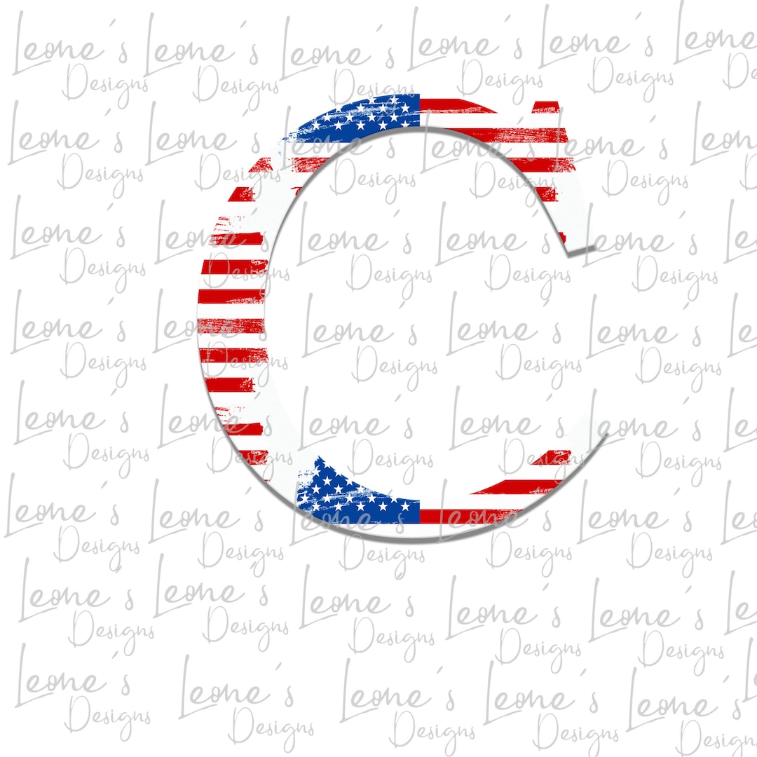 USA Flag Letter C PNG: Patriotic Design (digital Download) - Etsy