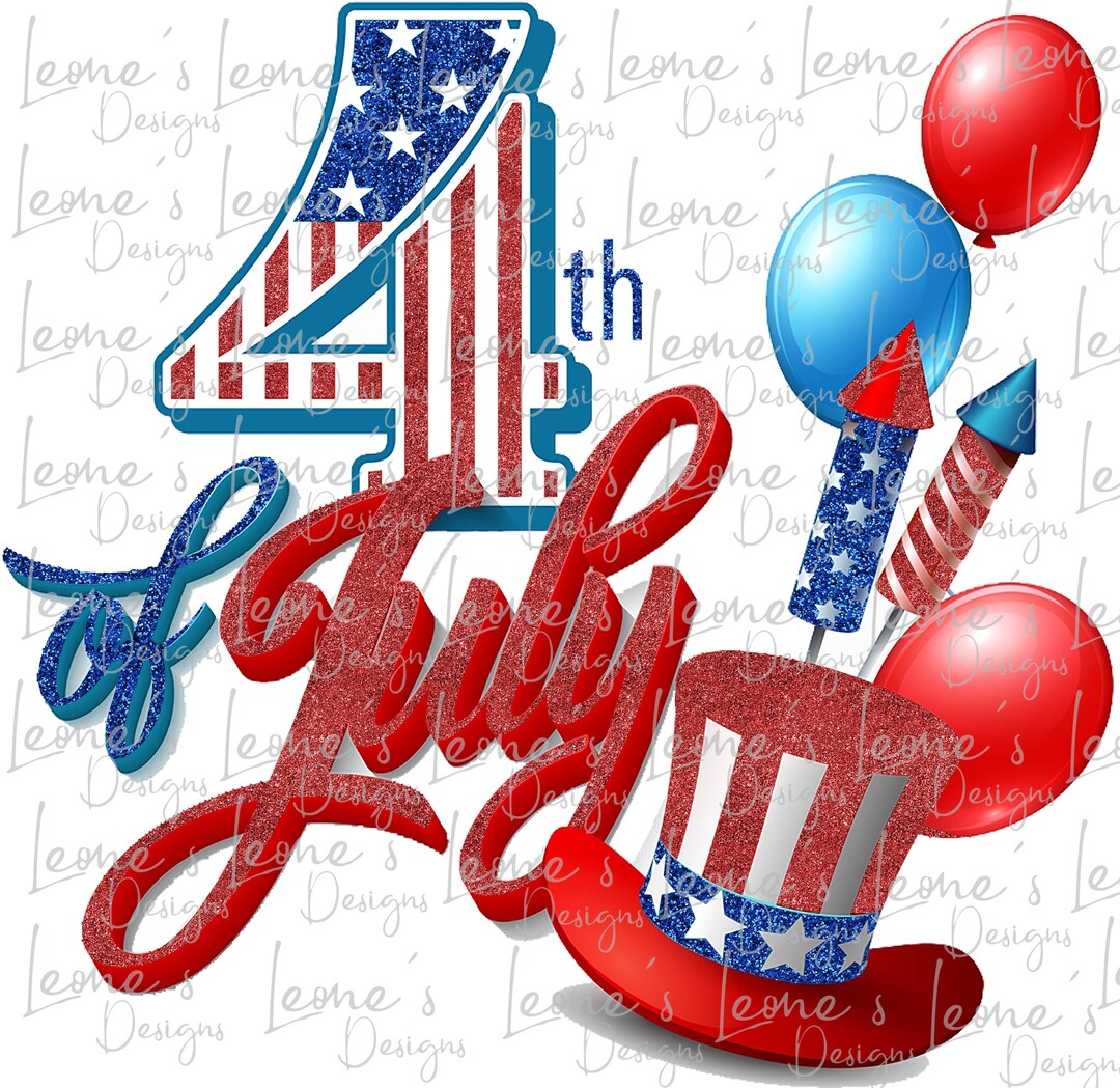 Happy 4th of July Digital PNG Designs USA Flag Digital - Etsy
