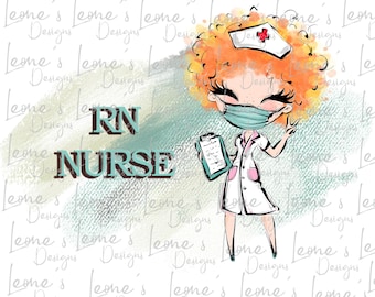 RN Nurse Digital PNG Designs Digital Download Sublimation | Etsy