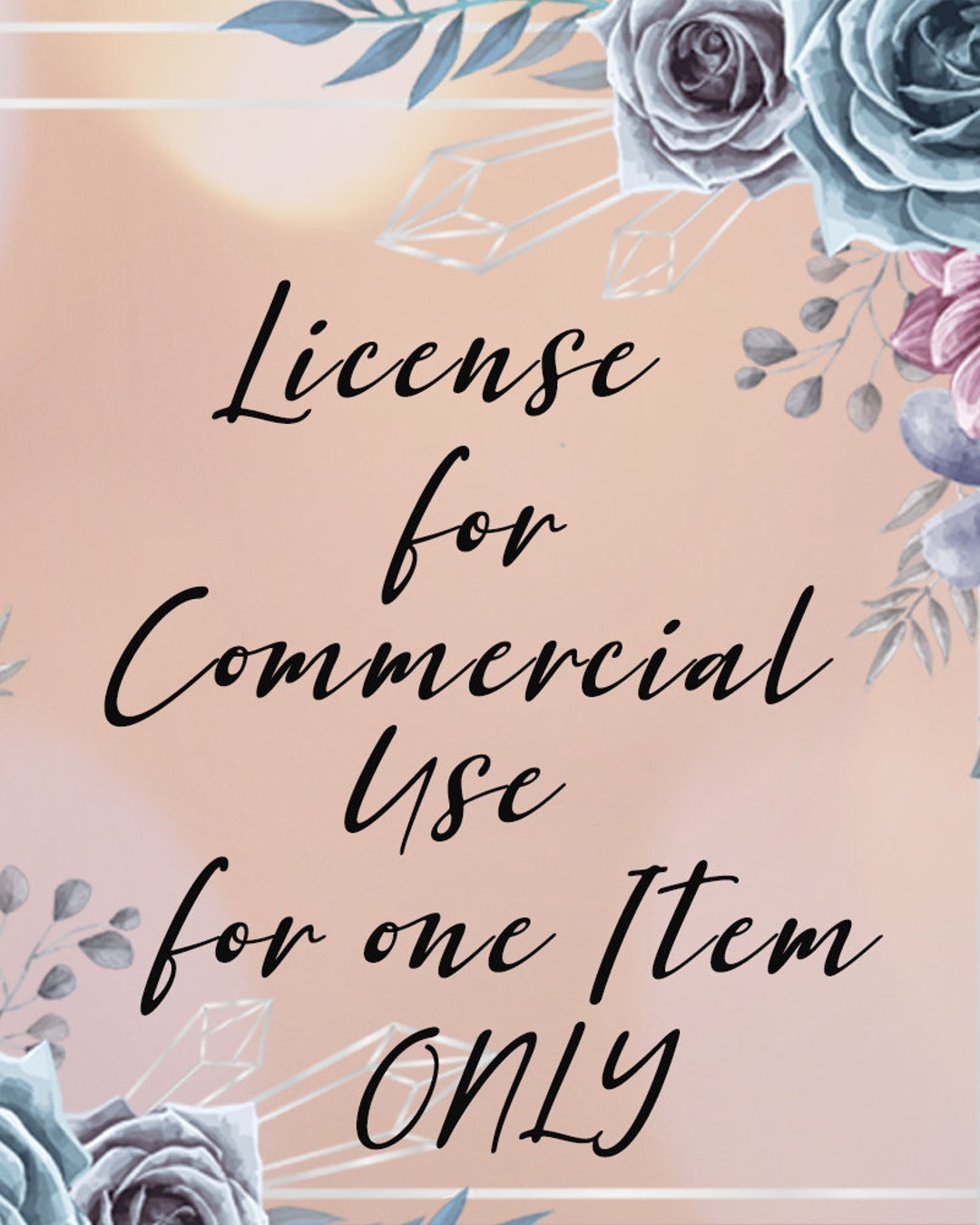Extended Commercial Use License for ONE DESIGN 200 Prints - Etsy