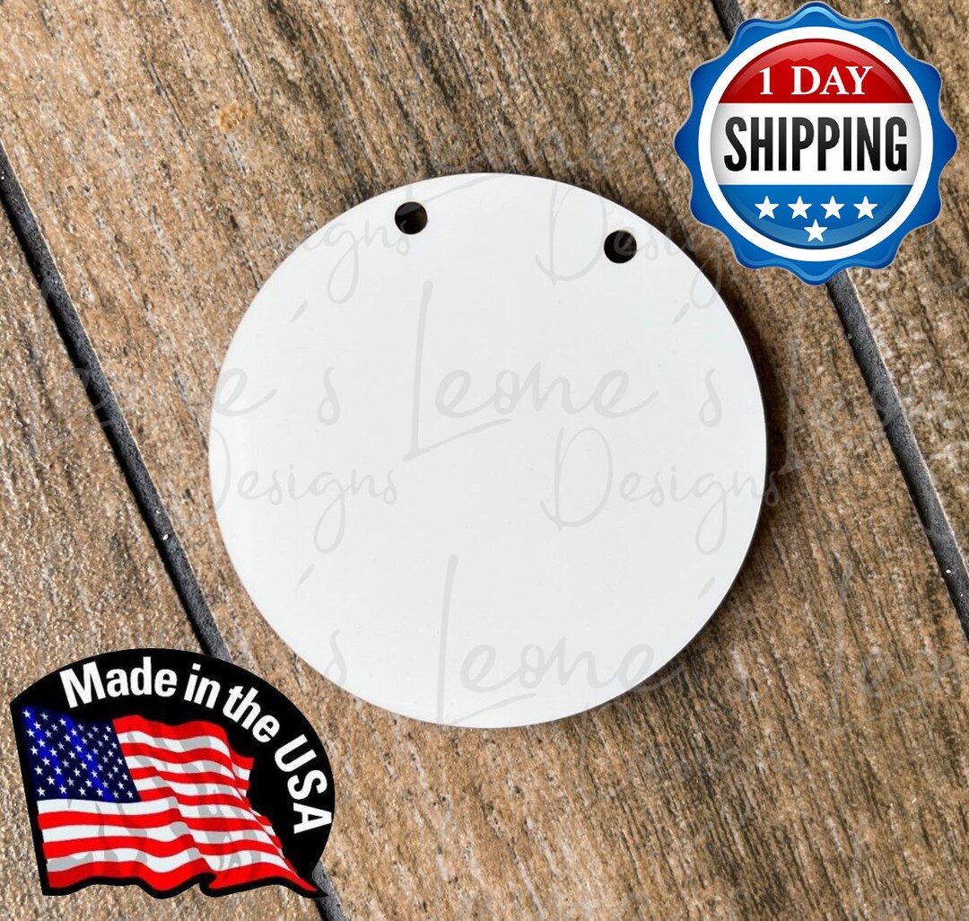 12" Round Hardboard Sublimation Blank: Holiday Ornament Door Hanger - Etsy