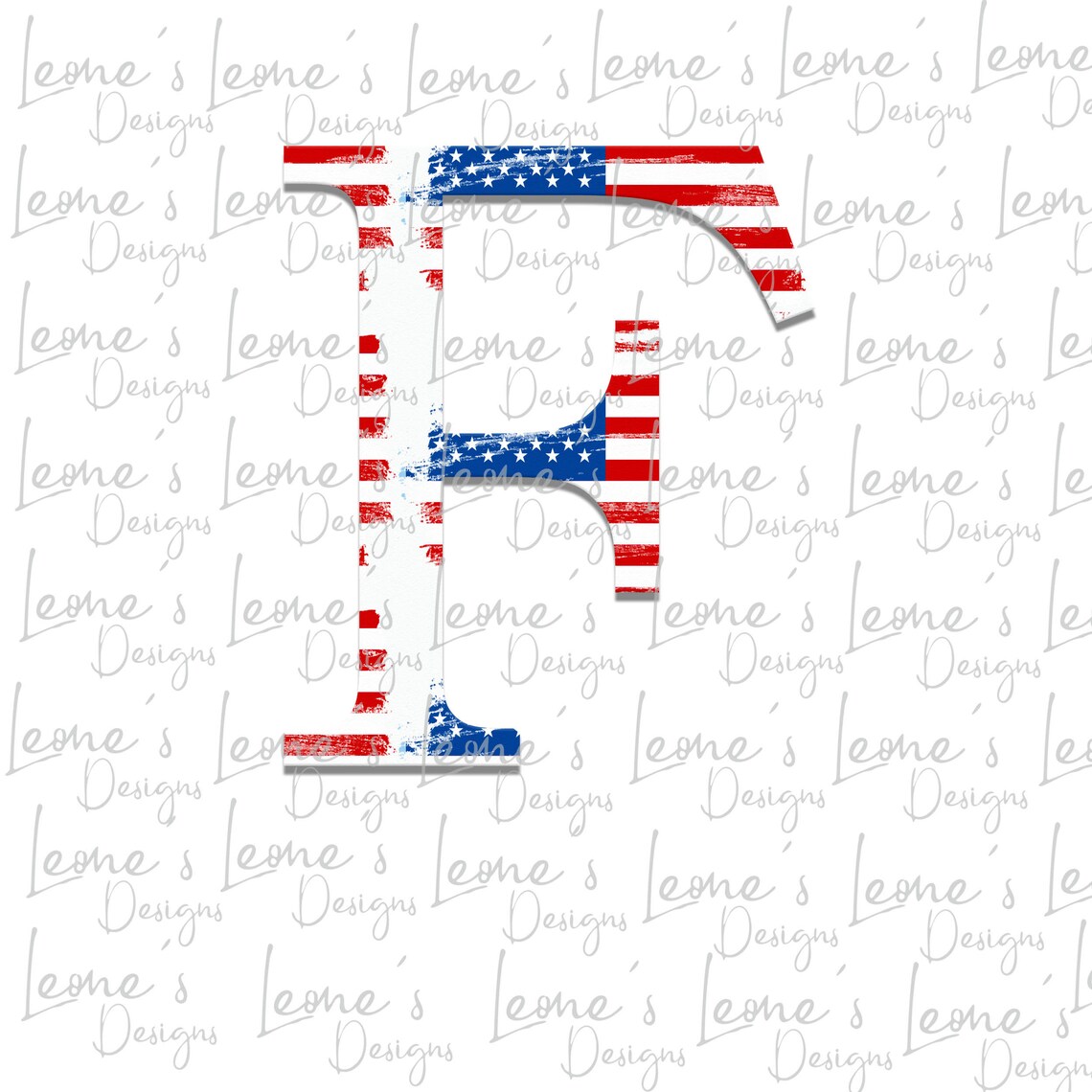 USA Flag Letter F PNG: Patriotic Clipart (digital Download) - Etsy
