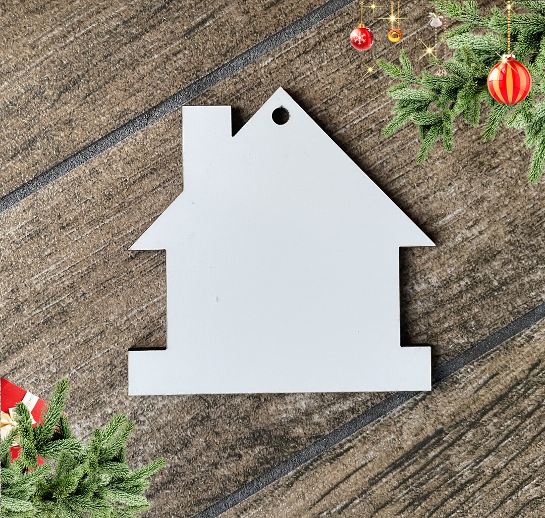House Sublimation Holiday Ornament: Benelux Hardboard Blank - Etsy