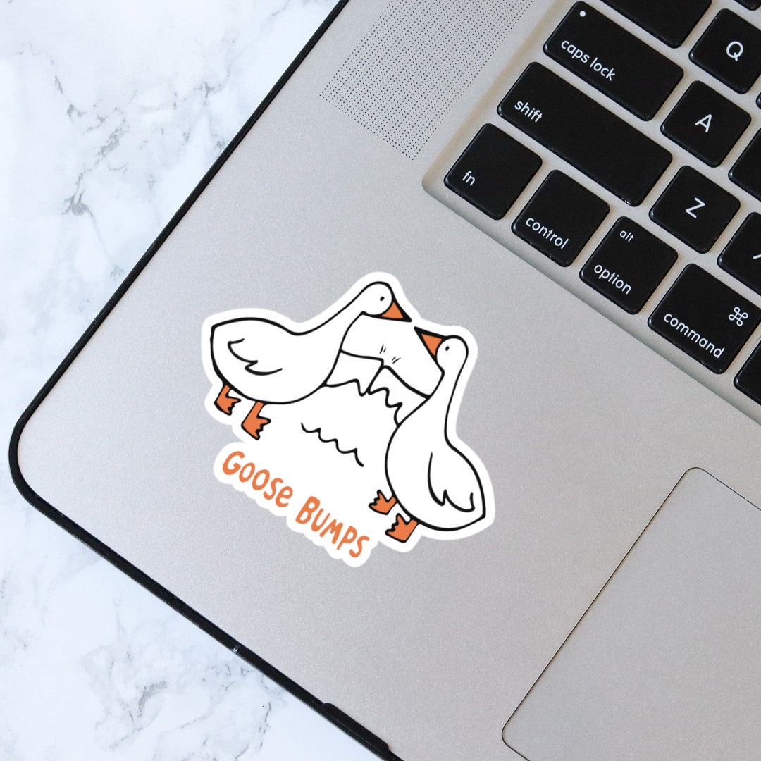 Goose Bumps Sticker, Funny Silly Goose Stickers, Cute Goose Stickers ...
