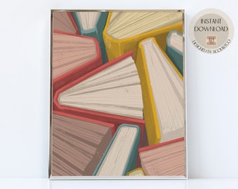 Book Spine Wall Art - Etsy