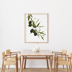 Green Wall Art Olive Tree Art Olive Botanical Print Olive | Etsy