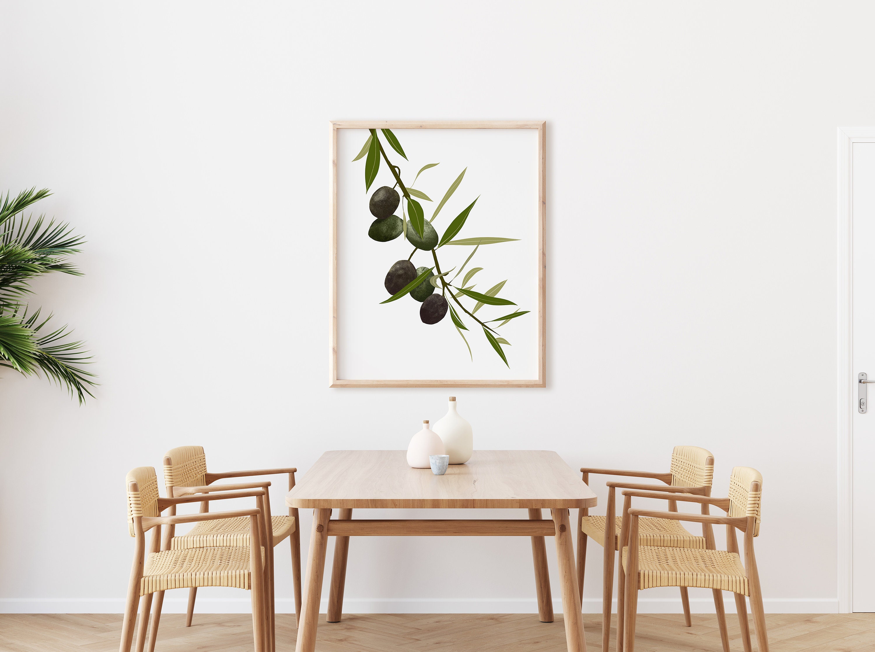 Green Wall Art, Olive Tree Art, Olive Botanical Print, Olive Poster ...