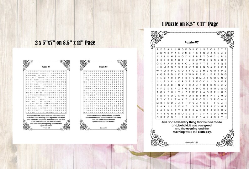 Genesis Bible Verse Word Search | 99 Puzzles | Bible Word Search ...