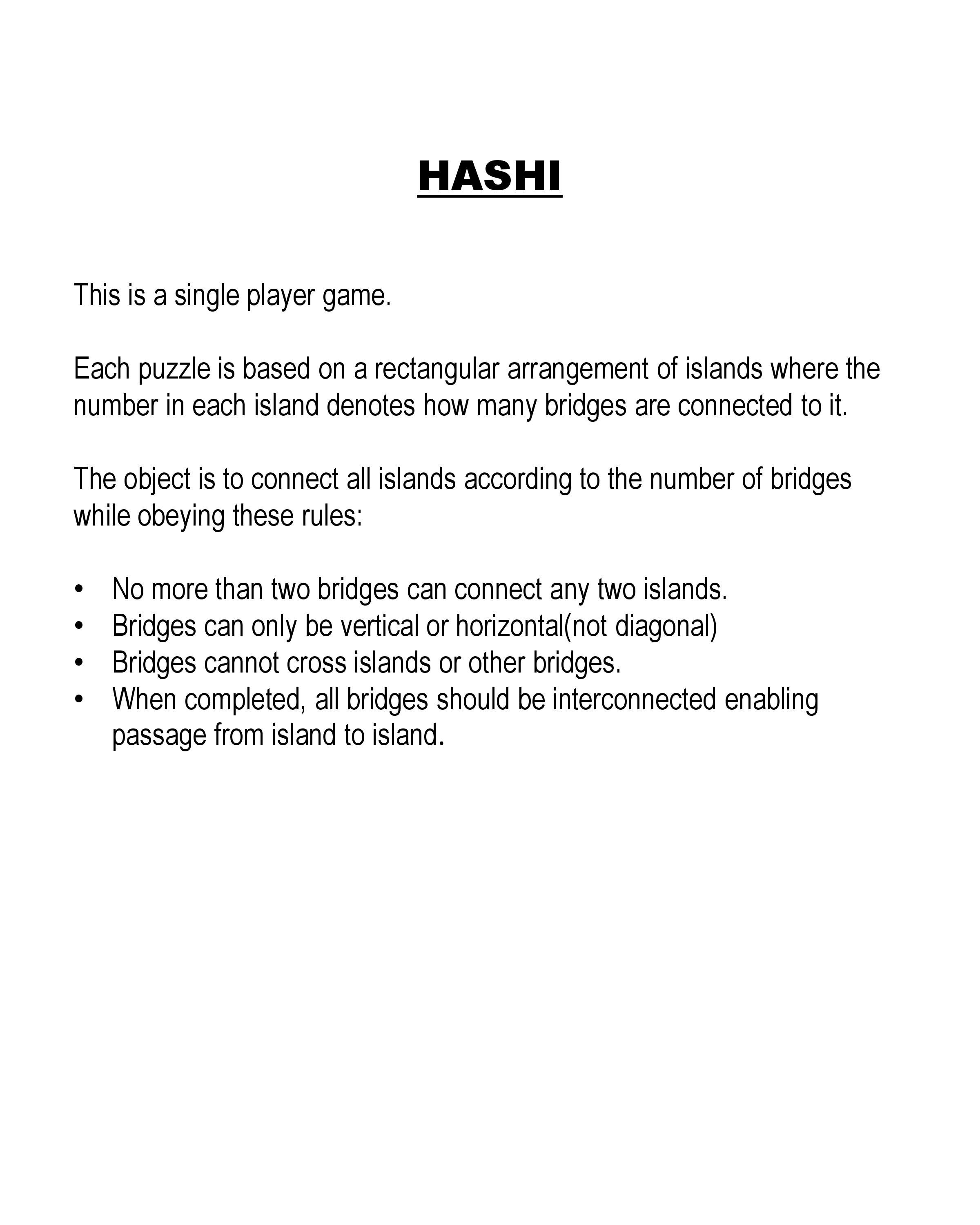 Hashi Bridges Puzzles PDF Printable Easy to Hard With - Etsy Canada