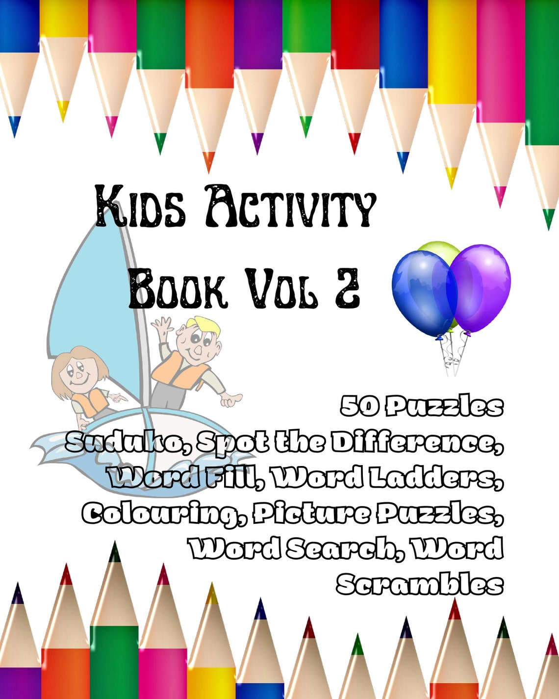 Kids Activity Book Vol 2, Printable Kids Activities, Kids Travel ...