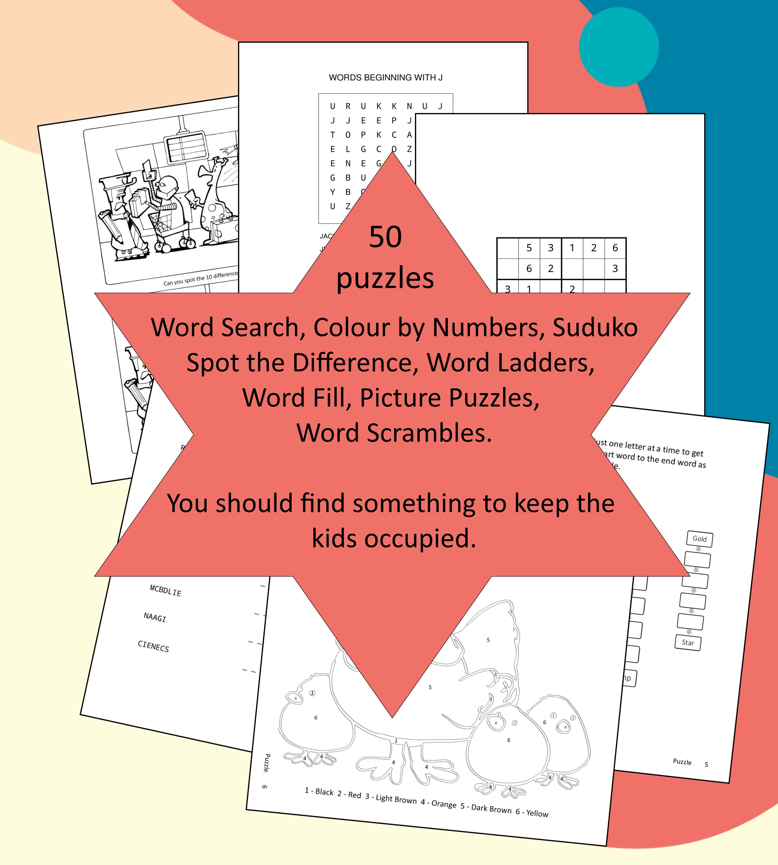 Kids Activity Book Vol 2, Printable Kids Activities, Kids Travel ...