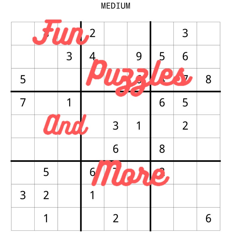 60 Adult Sudoku Puzzles, Sudoku Puzzles for Grown Ups, Brain Teaser ...