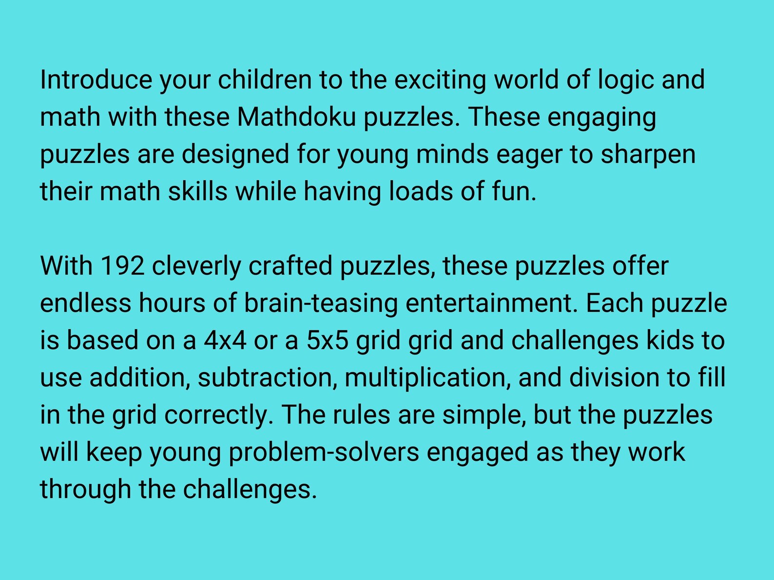Fun With Numbers: Calcudoku / Mathdoku Printable PDF, 192 Sudoku ...