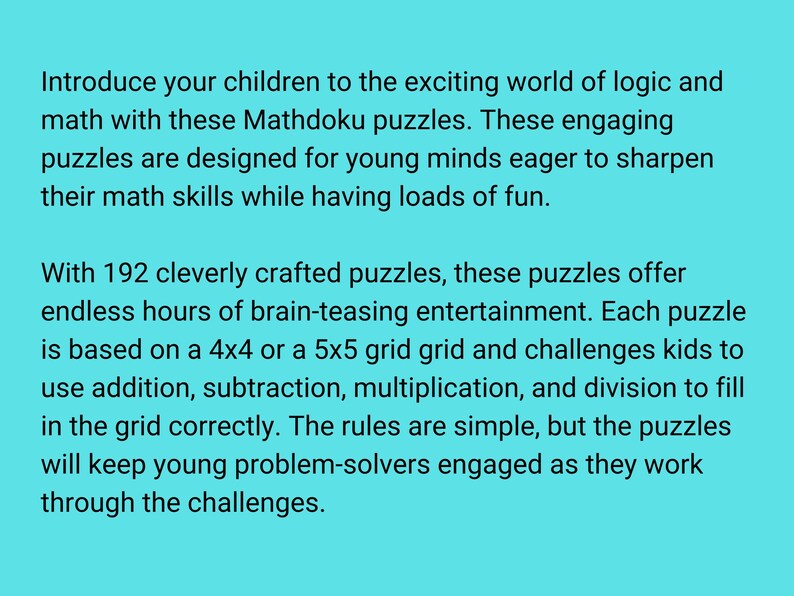 Fun With Numbers: Calcudoku / Mathdoku Printable PDF, 192 Sudoku ...