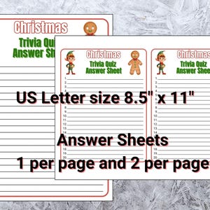 Christmas Trivia Quiz, Printable Christmas Family Game, Printable ...