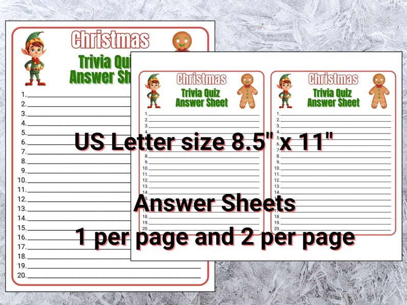 Christmas Trivia Quiz, Printable Christmas Family Game, Printable ...