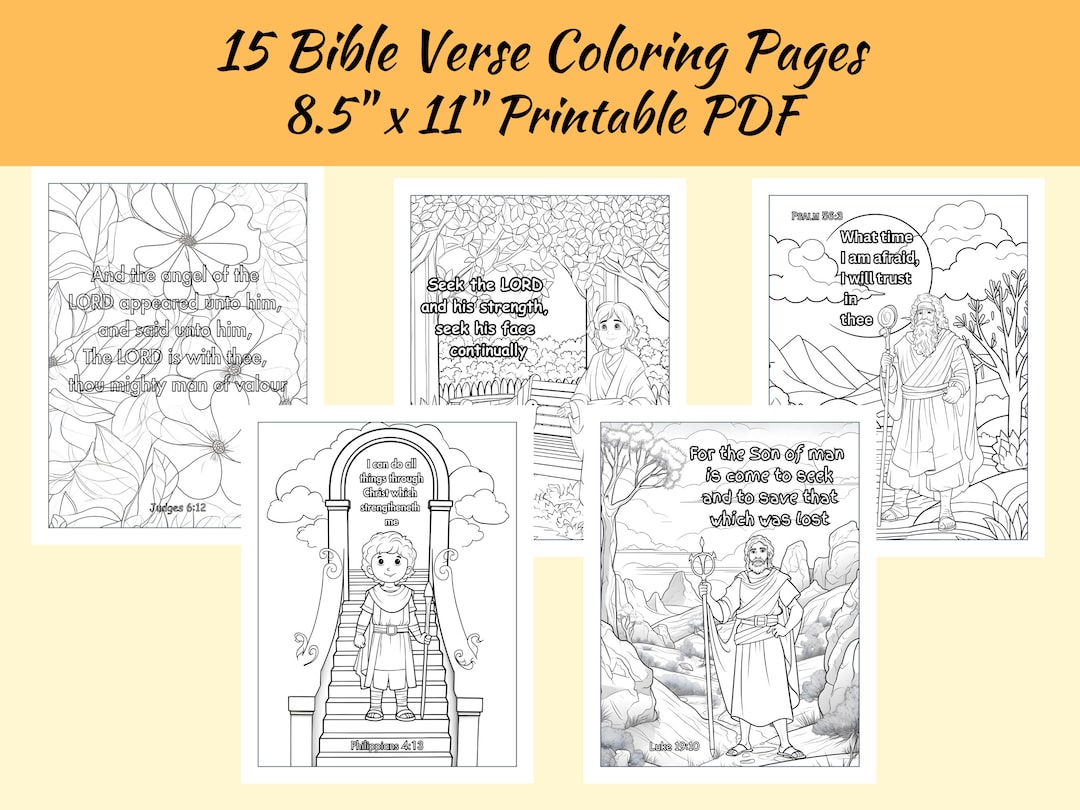 Faithful Expressions: 15 Bible Verse Coloring Pages for Adults and ...