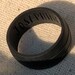 Personalized Engraved Silicone Ring 8.5MM Wedding Band for Men and ...