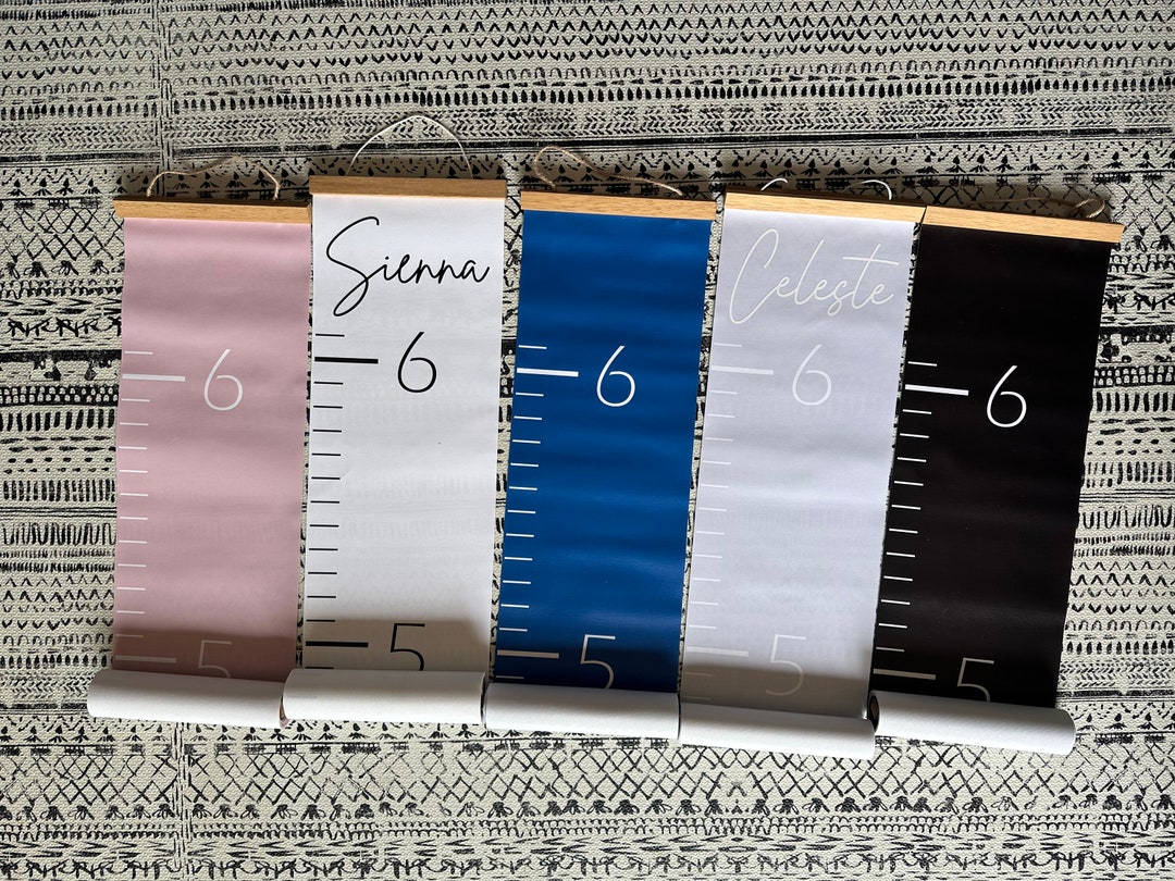 Personalized Growth Chart- Canvas Height Chart- Baby Gift- Gift for ...