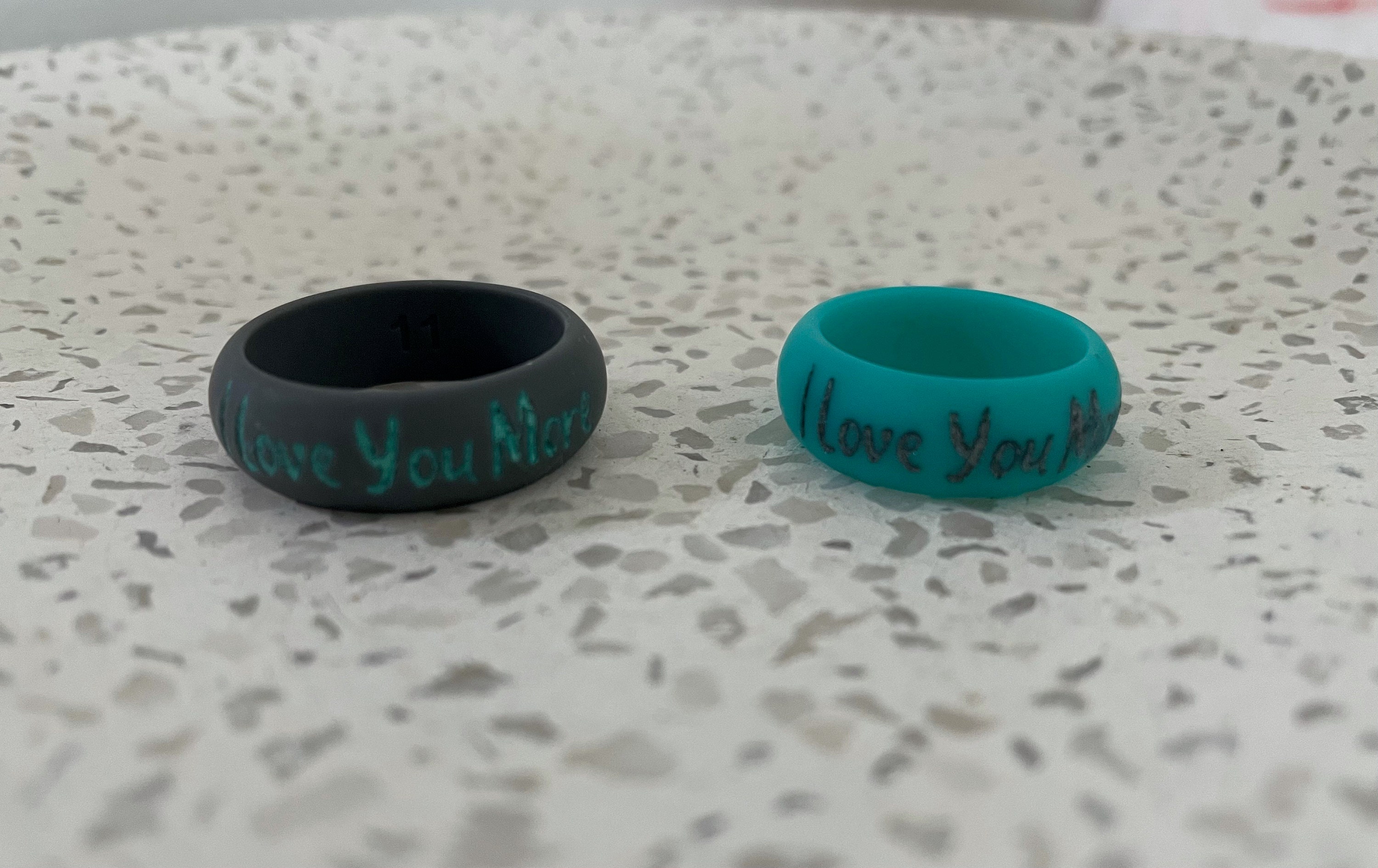 Personalized Engraved Silicone Ring 8MM Wedding Band for Men - Etsy