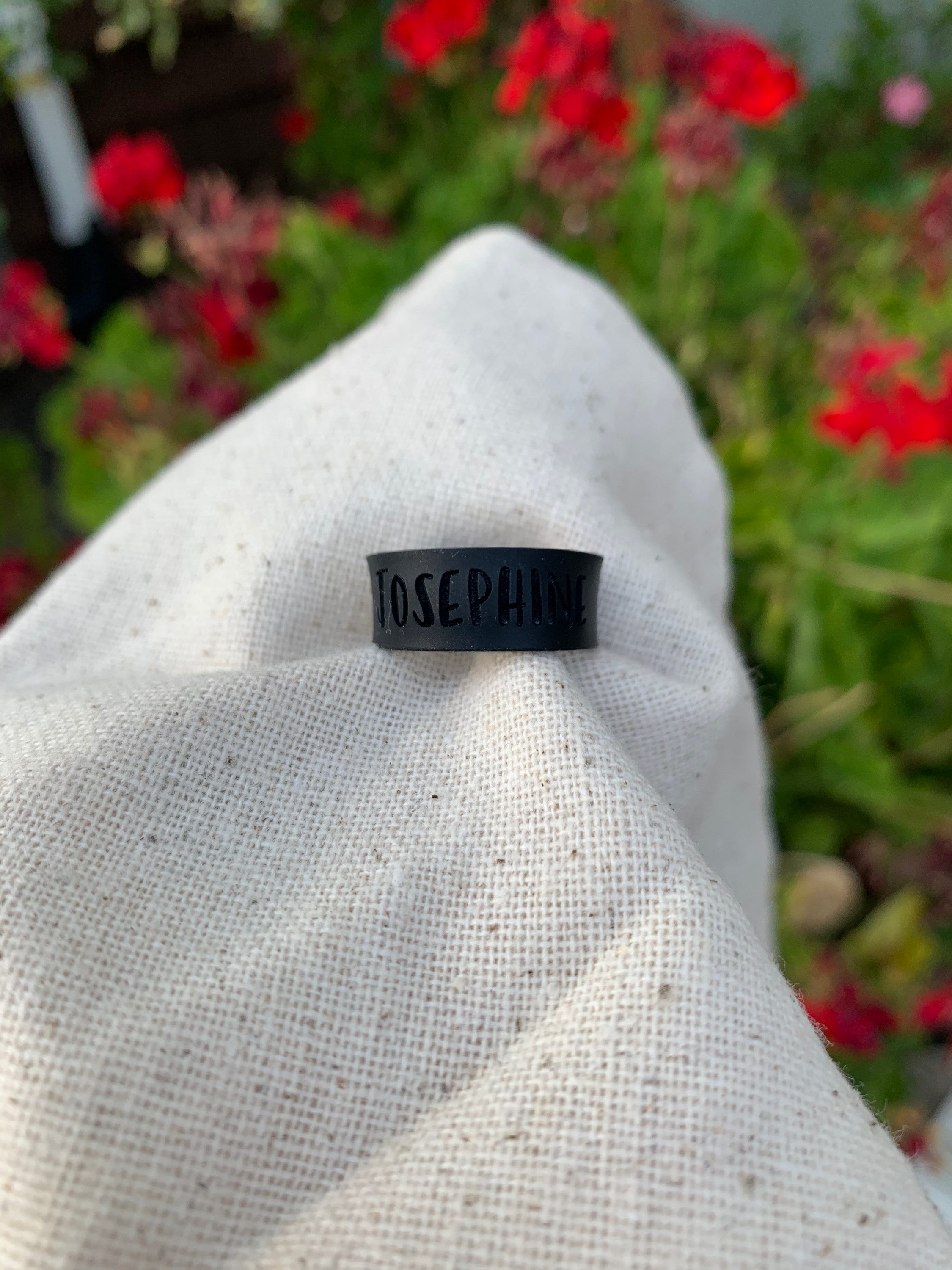 Personalized Engraved Silicone Ring 8MM Wedding Band for Men - Etsy