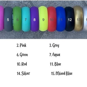 Personalized Engraved Silicone Ring 8MM - Wedding Band for Men and ...