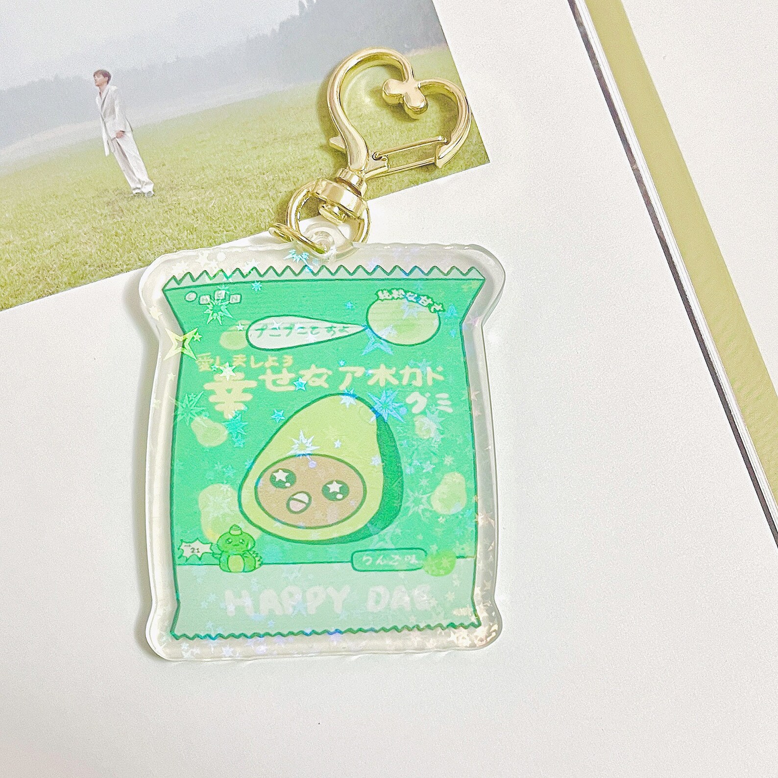 EXO Candy Holographic Acrylic Keychain || Chen & Suho Kawaii Japanese ...