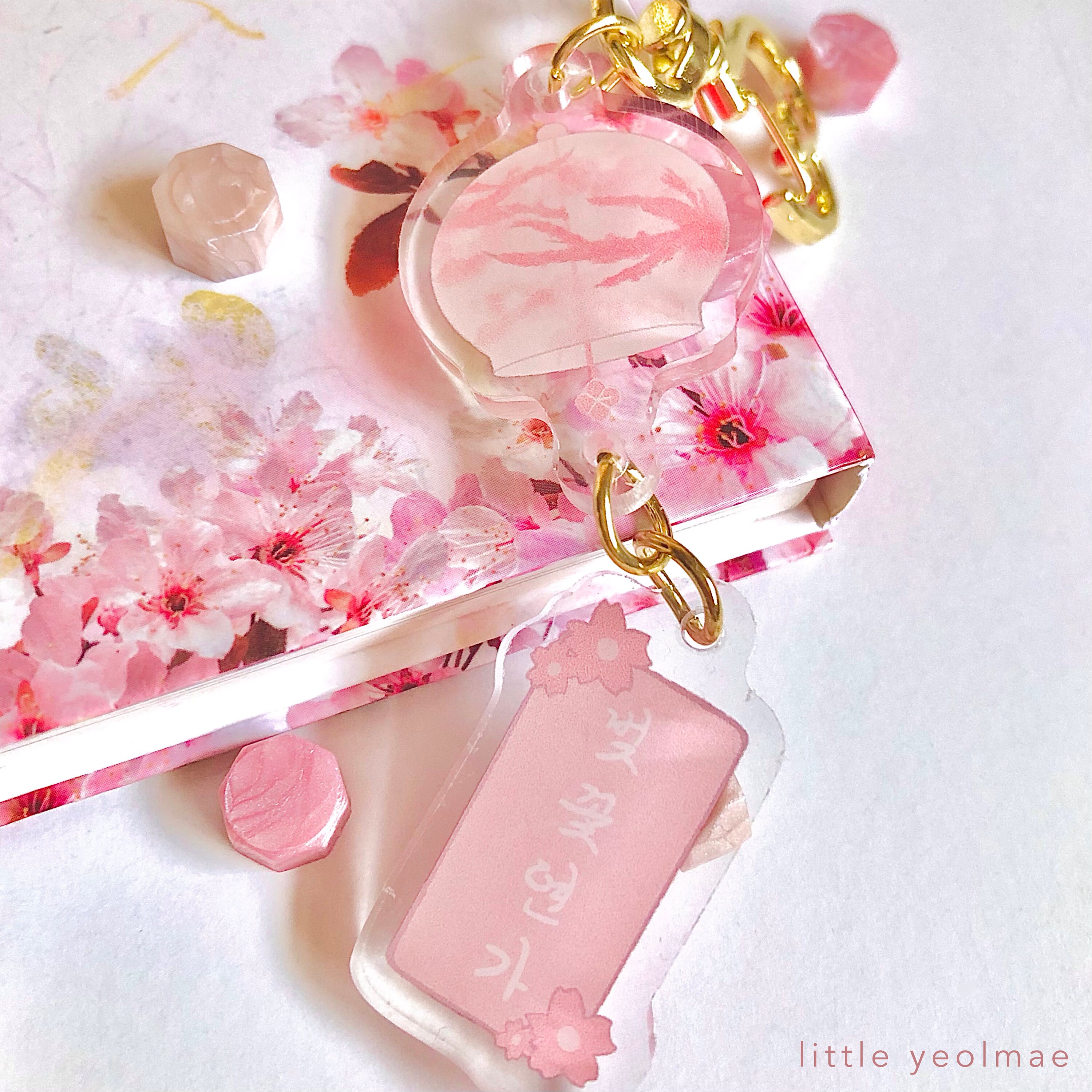 100 Days My Prince Sakura Acrylic Keyring EXO Acrylic Keychain - Etsy