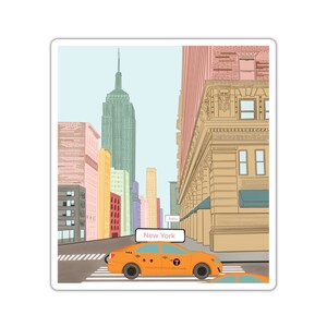 New York Stickers Waterproof Stickers Durable and Glossy Texture ...