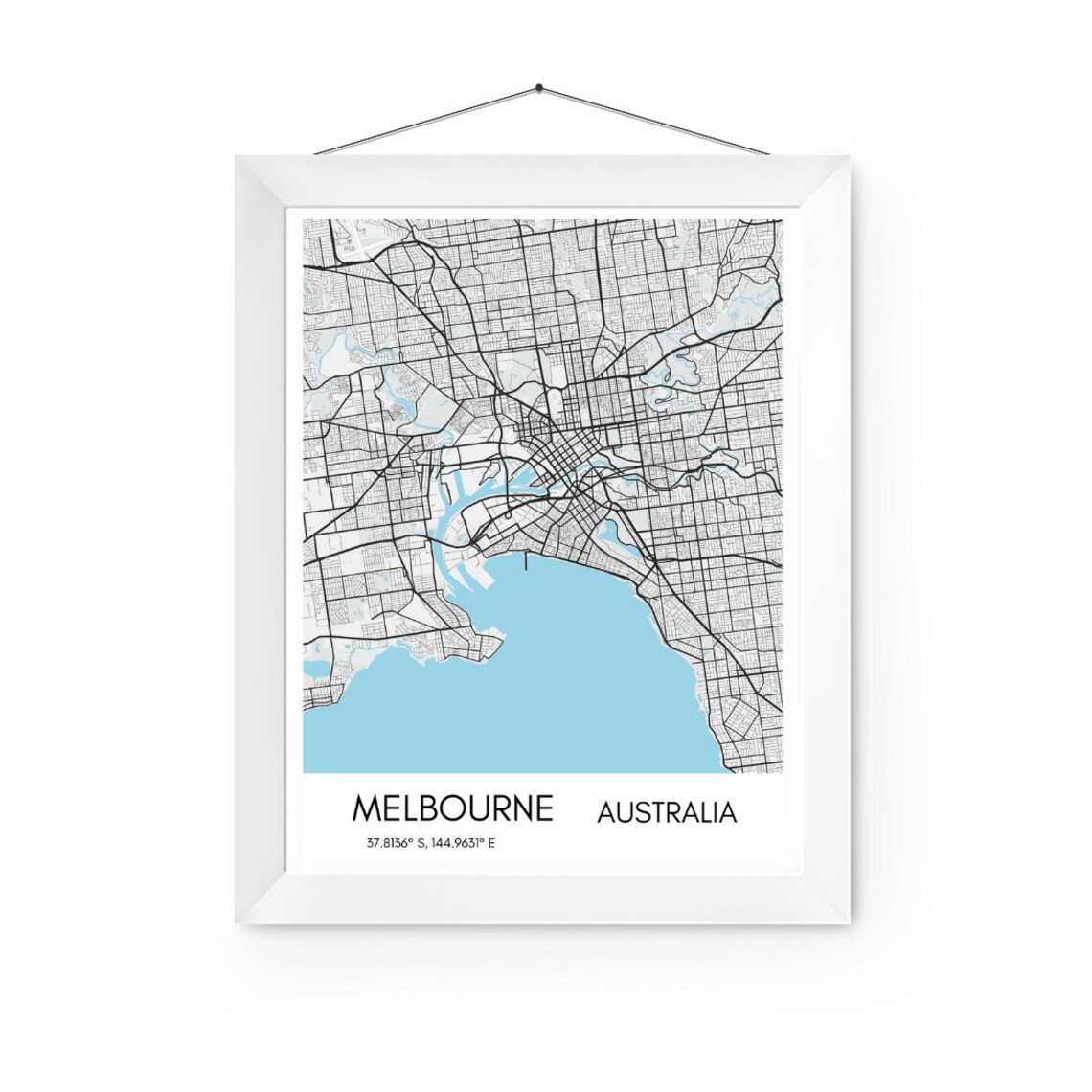 MELBOURNE Map Print Customizable City Map Travel Poster - Etsy