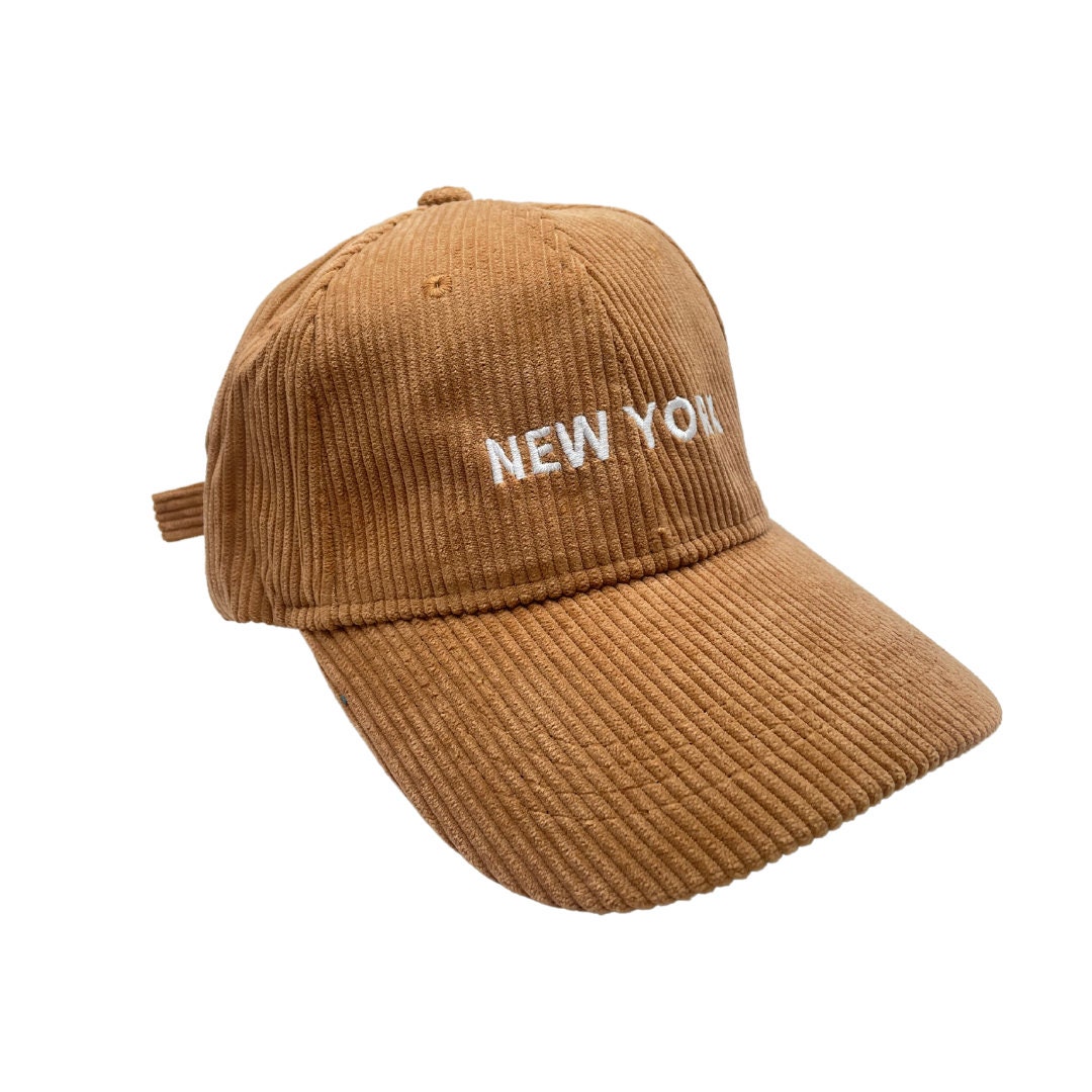 Caramel Color New York Hat Corduroy Hats Soft and Cute NYC Hat Cool ...
