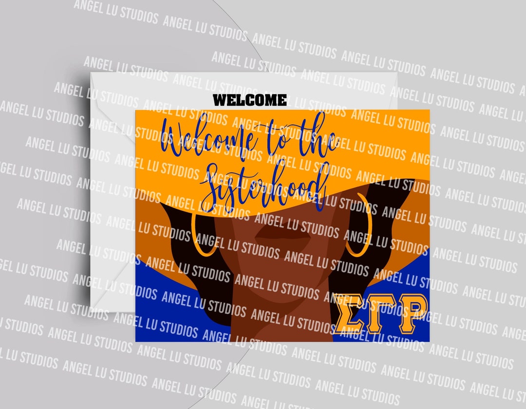 Sgrho Inspired Cards, Sigma Gamma Rho Card 3 1/2 X 5 or 5 X 7 - Etsy