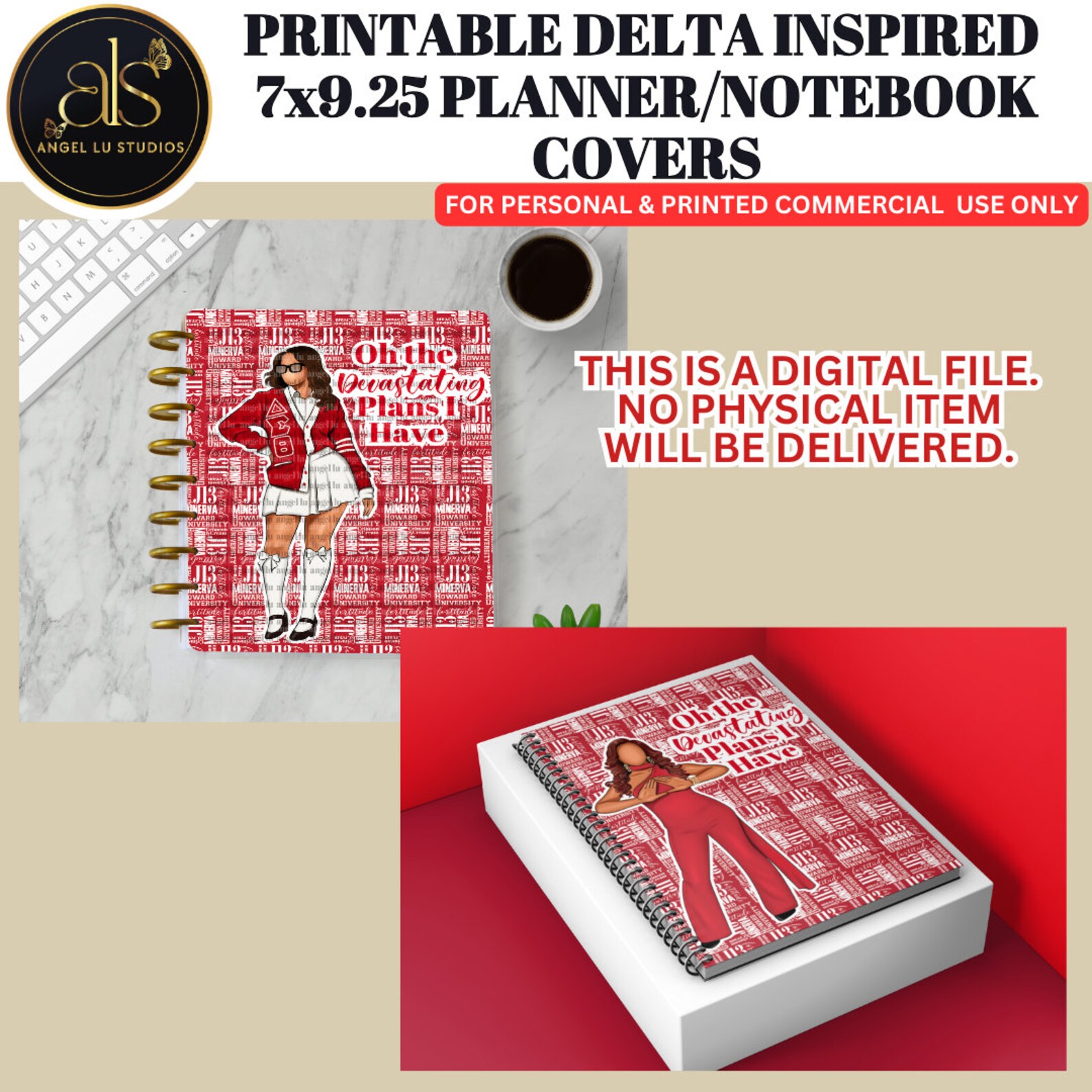 Happy Planner Classic Printable | Delta Sigma Theta Inspired Planner ...