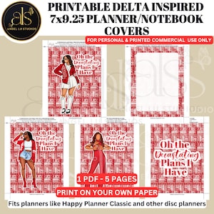 Happy Planner Classic Printable | Delta Sigma Theta Inspired Planner ...